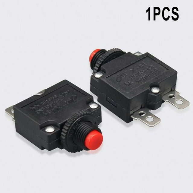 Mosiee Thermal Switch Overcurrent Overload Protector Button 5A/10A/15A ...