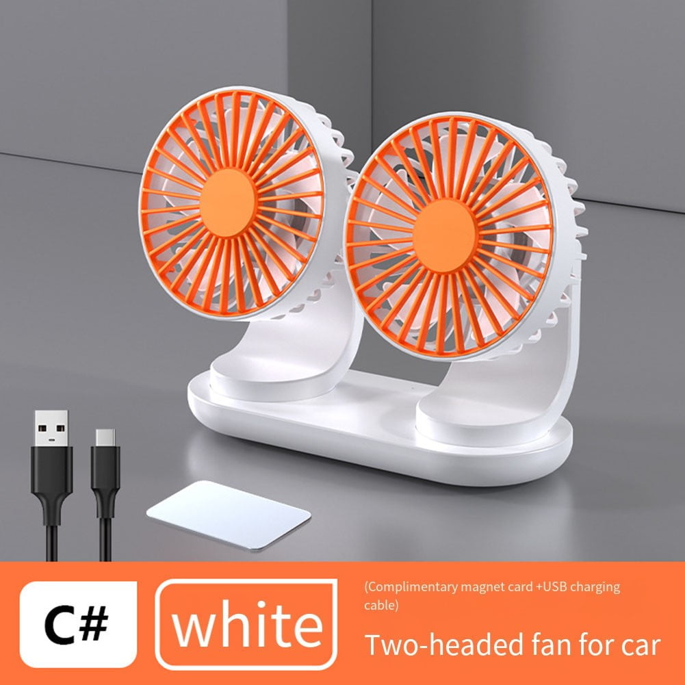 Mosiee Usb Car Cooling Fan For Backseat 3 Speeds Portable Car Seat ...