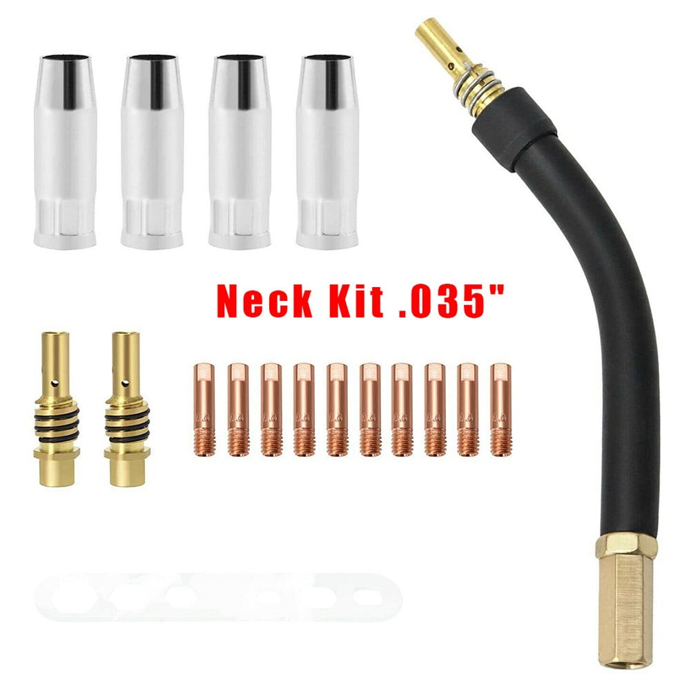 Mosiee Welding Torch Kit Electric Welder Mig Torch Parts Contact Tip Nozzle Torch Neck Ak15 For ...