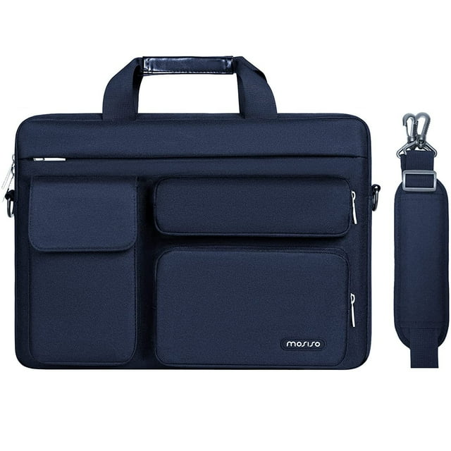 Mosiso 15-16 inch Laptop Bag with Strap, Briefcase for MacBook/Notebook ...