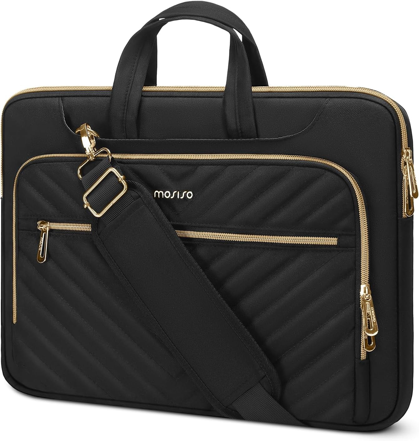 Mosiso 360 Protective Laptop Bag, 15 15.6 16 inch Computer Messenger ...
