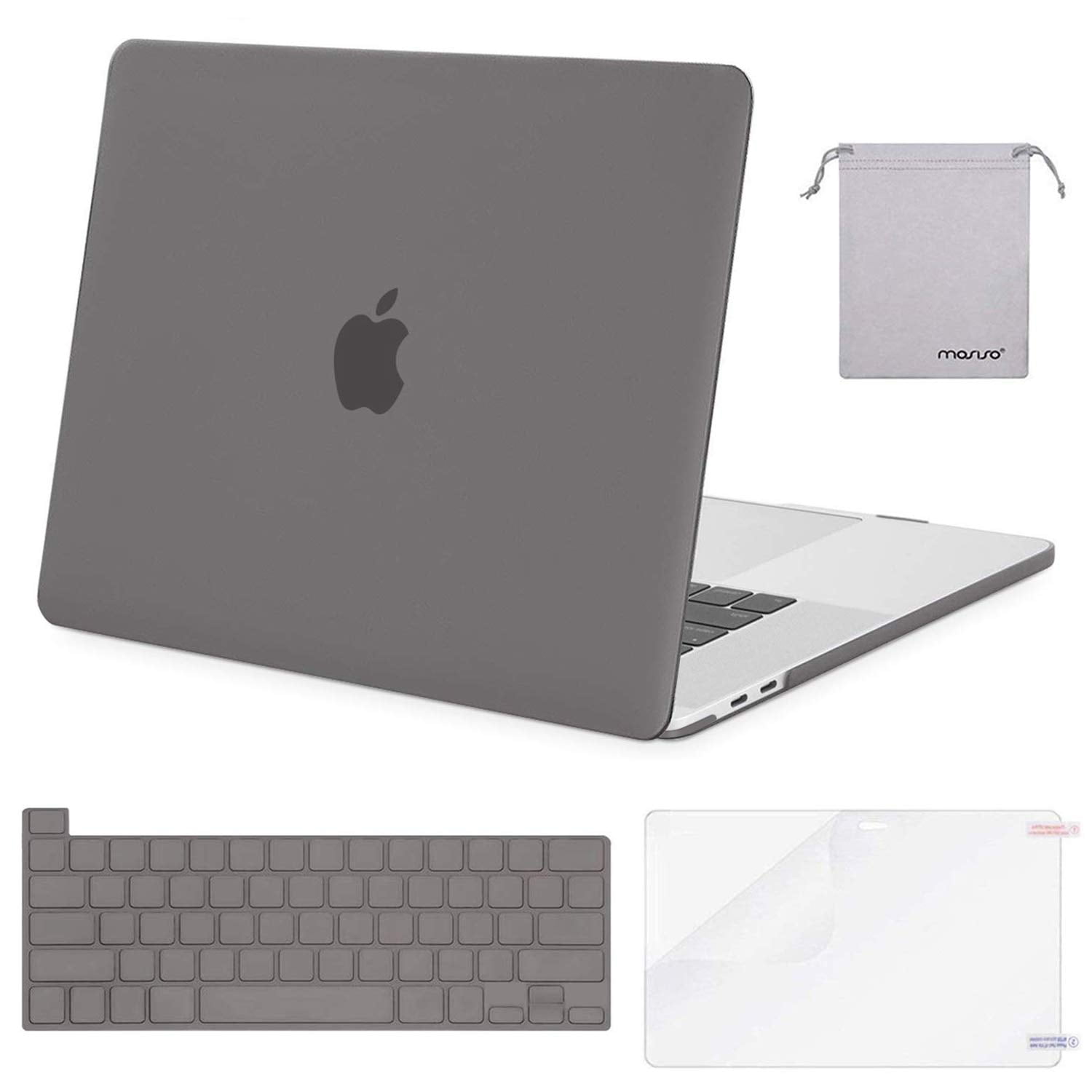 Mosiso 4 in 1 Macbook Pro 16 Inch Case 2019 Release A2141,Plastic Hard Shell Case Cover for ...