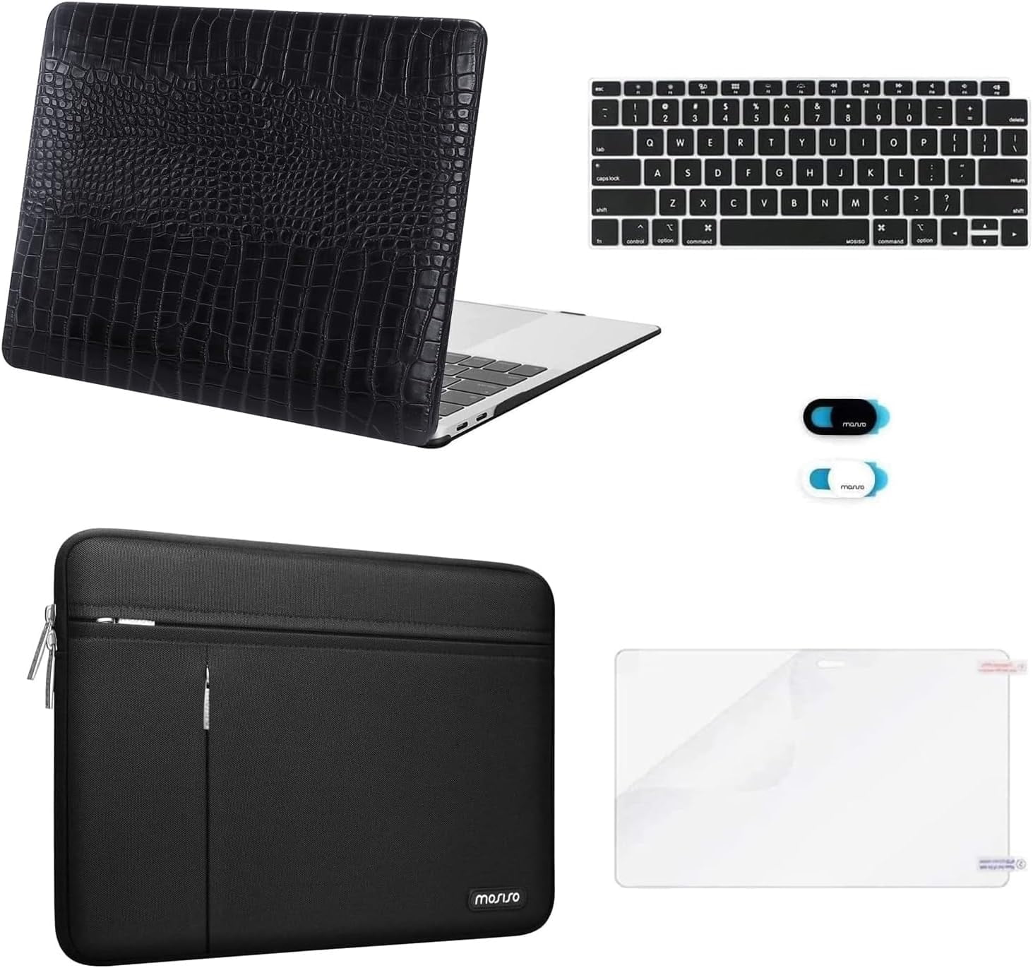 Mosiso 5 in 1 Case for MacBook Air 13 Inch A1932 2019 2018 Release ...