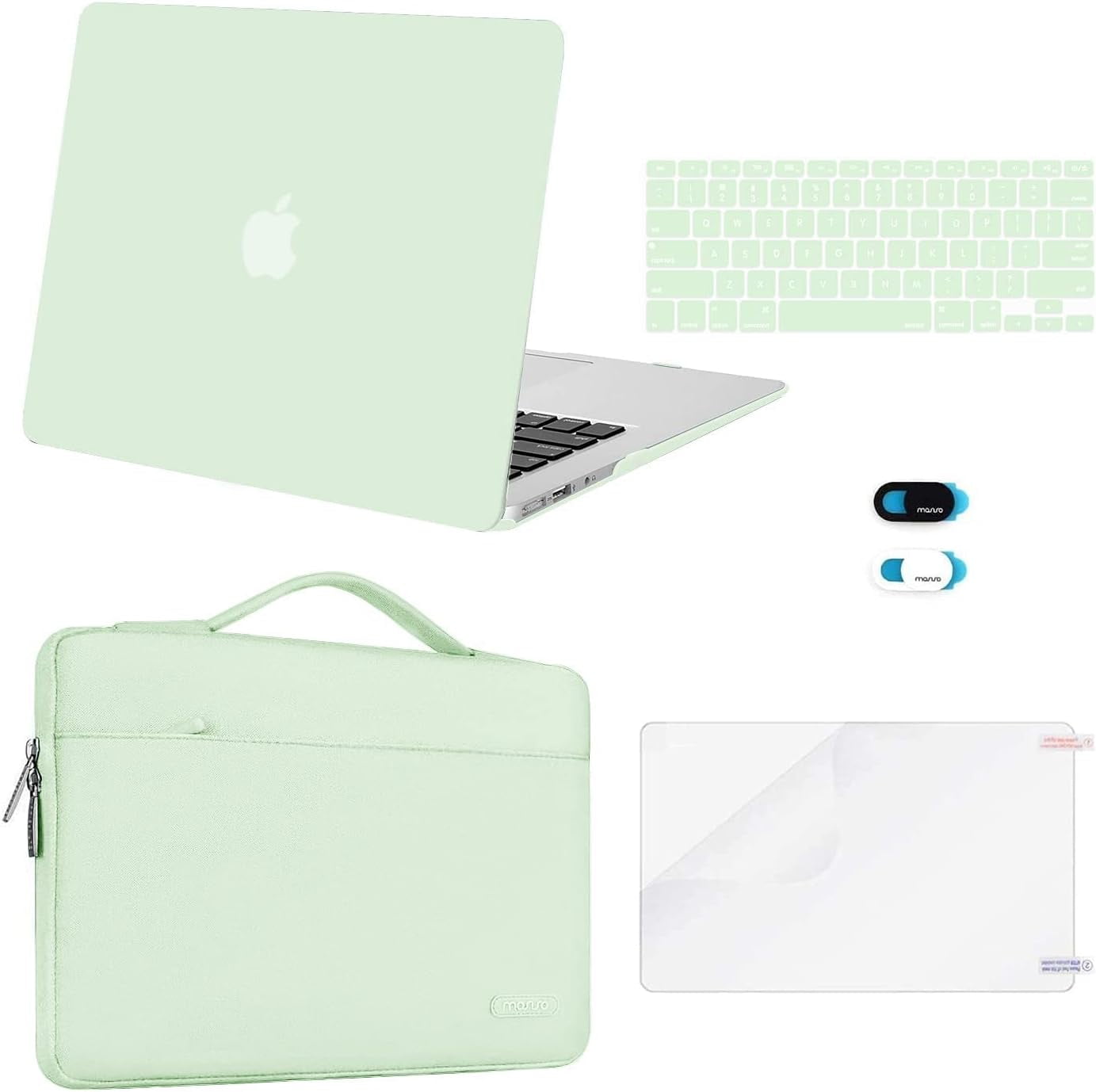 Mosiso 5IN1 Case for MacBook Air 13 inch Case (A1369 A1466, Older ...
