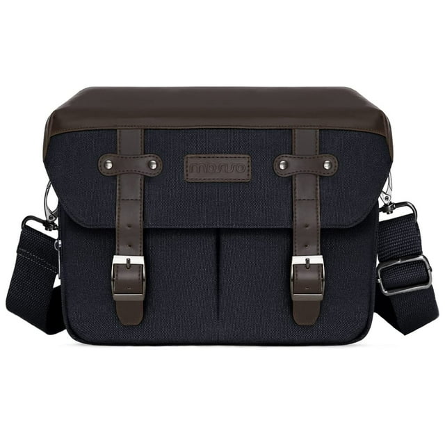 Mosiso Vintage PU Leather Camera Case, Crossbody Bag for DSLR/SLR ...