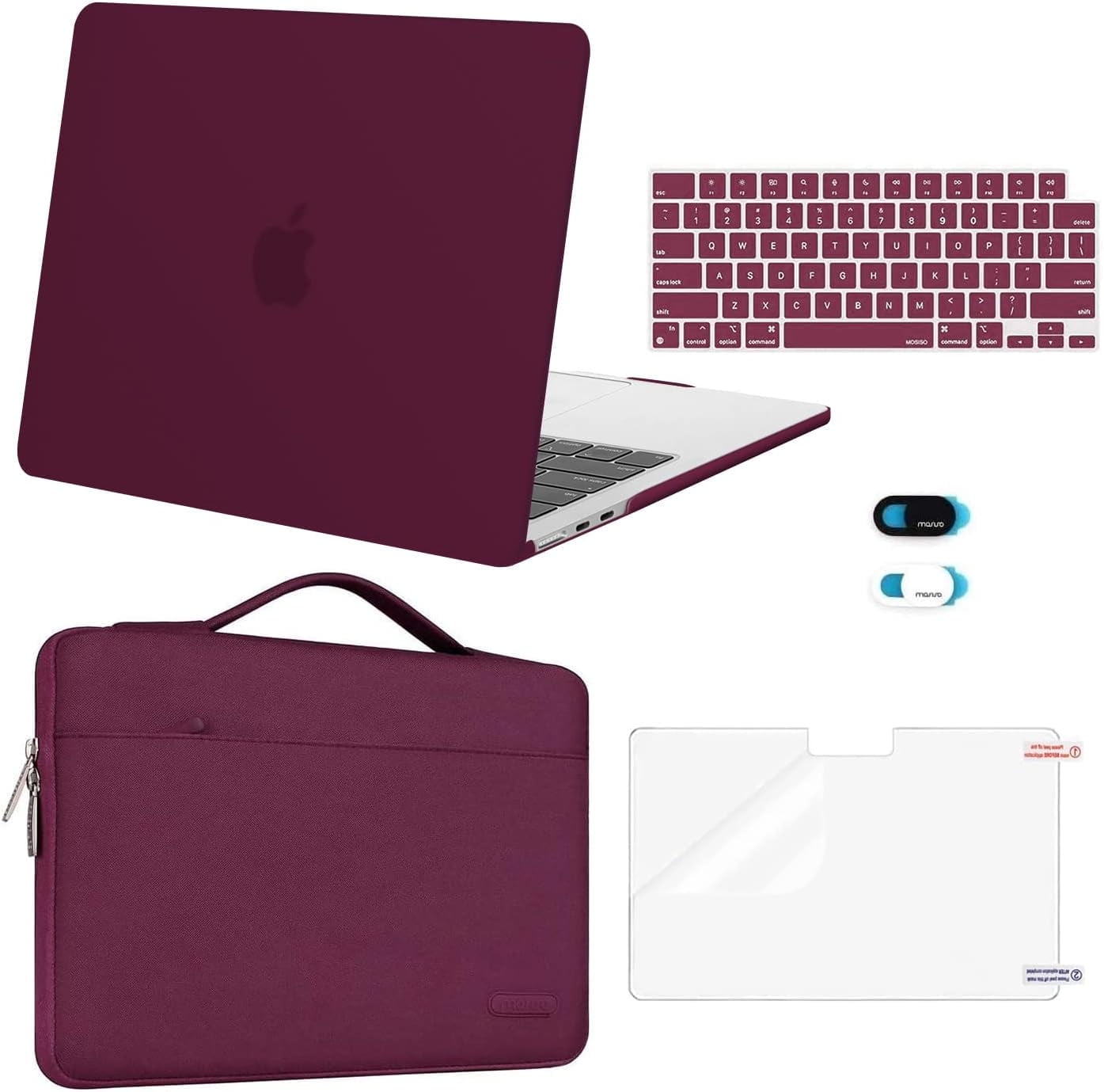 Mosiso Case for MacBook Air 13.6 inch Case 2022 2023 2024 Release M3 ...