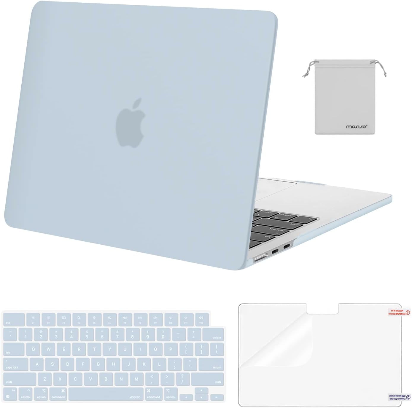 MOSISO MacBook Air 13.6 Inch Case 2022-2025, Hard Shell, Keyboard Cover ...