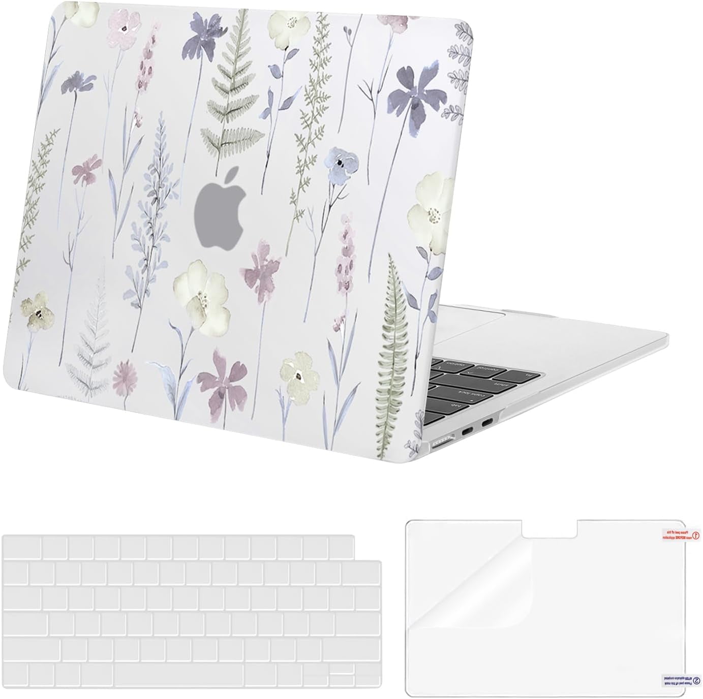 Mosiso Case for MacBook Air 13.6 inch Case 2025-2022 M4 A3240 M3 A3113 M2 A2681 with Touch ID ...