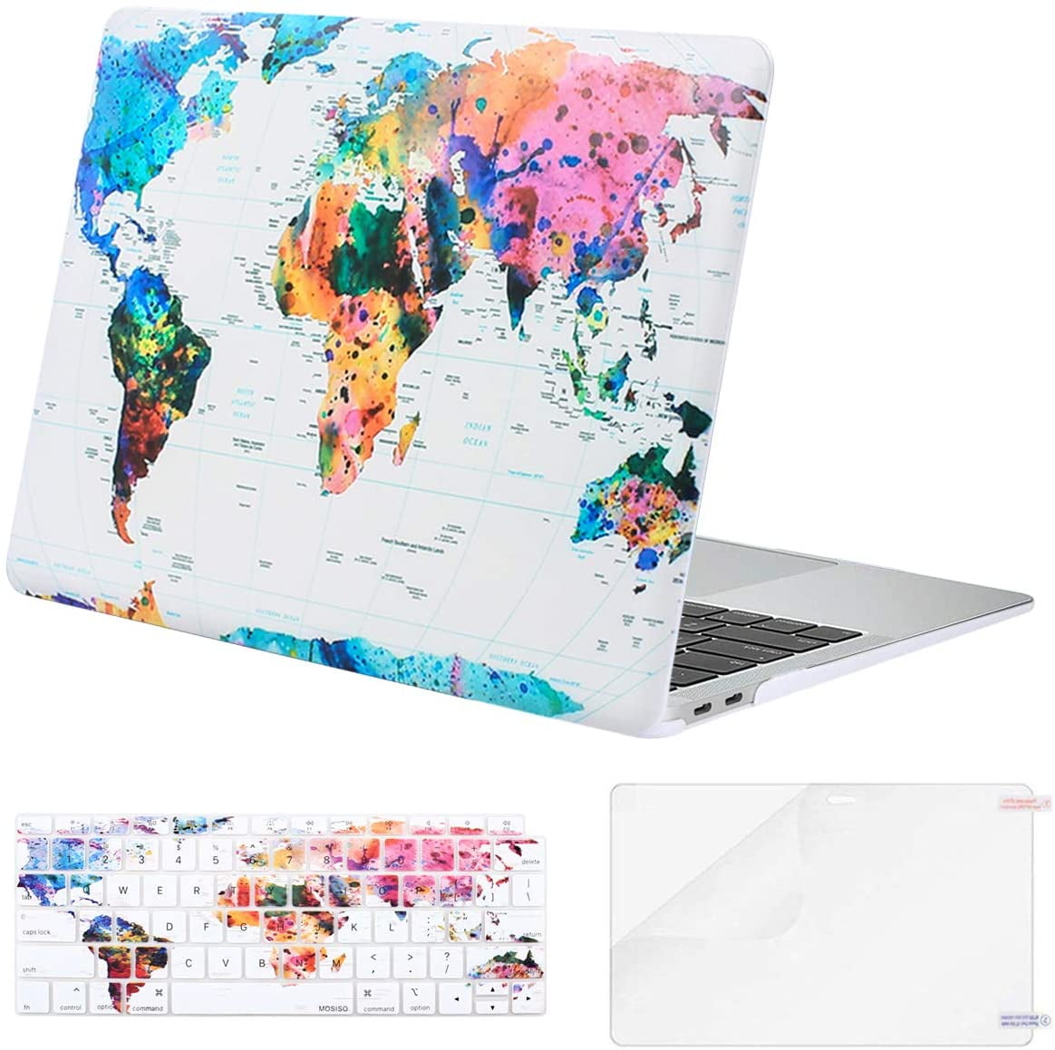 Mosiso Case for MacBook Air 13 inch 2022 2021 2020 2019 2018 Release ...