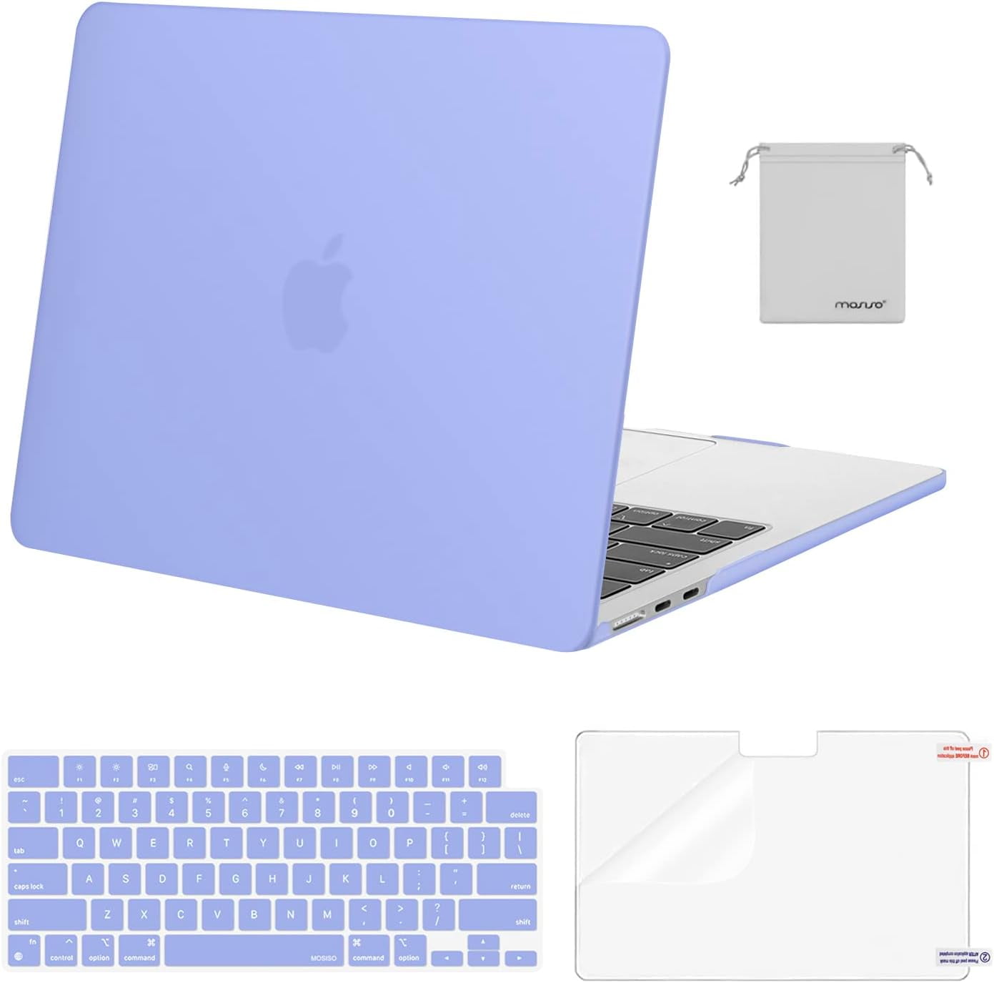 MOSISO MacBook Air 13.6 Case 2022-2025, Hard Shell, Keyboard Cover ...