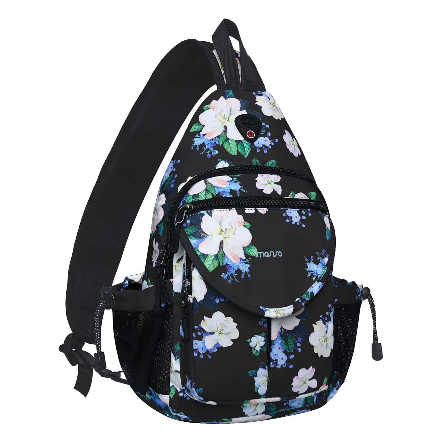 Mosiso Crossbody Sling Backpack for Women,Myrtle Flower Shoulder Chest ...