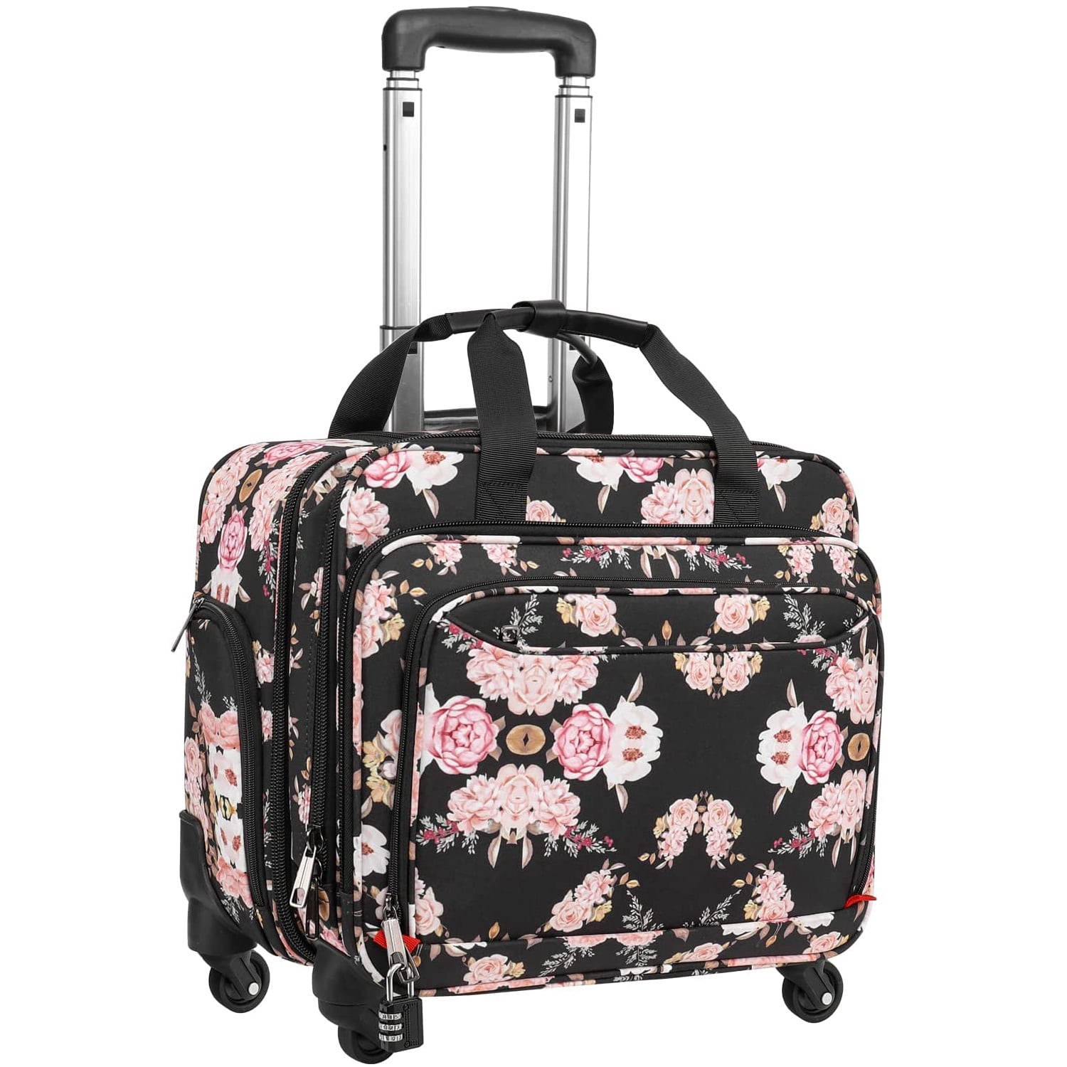 Mosiso 15-16 inch Roller Laptop Bag, Expandable with Wheels, Coded Lock ...