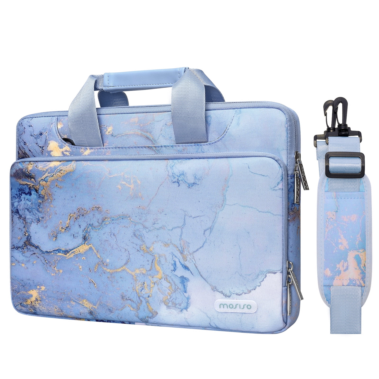 Mosiso Laptop Bag with Belt 360 Protective Laptop Shoulder Messenger ...