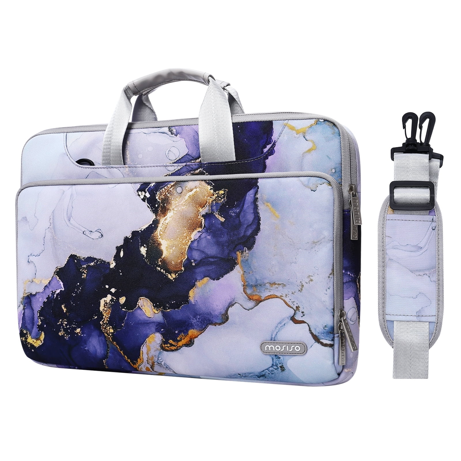 Mosiso Laptop Bag with Belt 360 Protective Laptop Shoulder Messenger ...