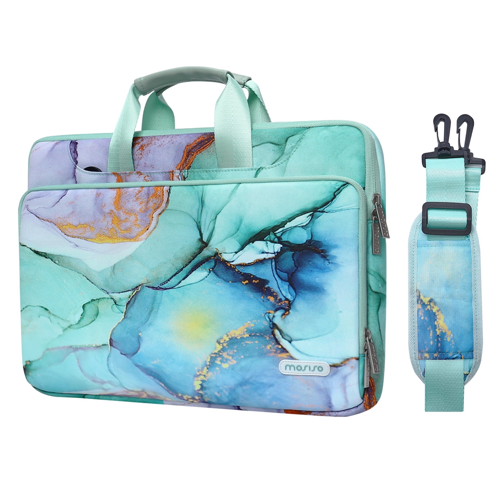 Mosiso Laptop Bag with Belt 360 Protective Laptop Shoulder Messenger ...