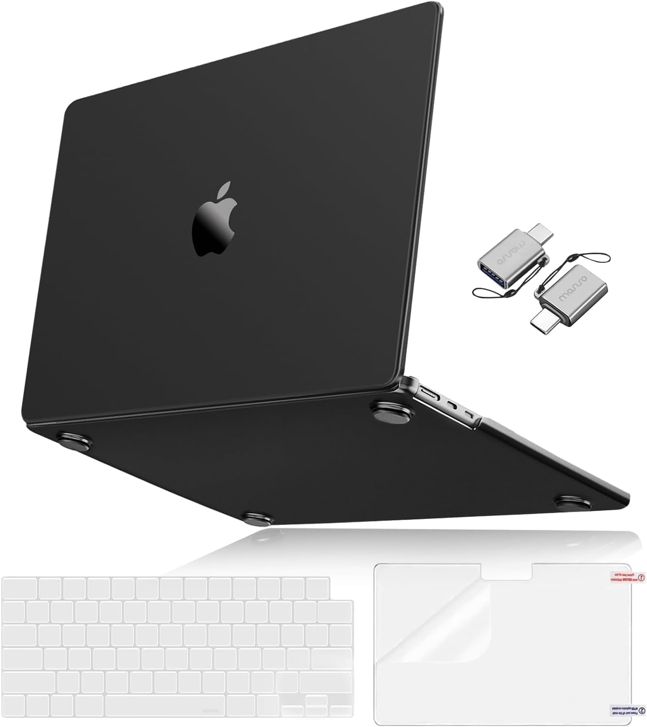 Mosiso MacBook Air 15 inch Case 4in1 Ultra-Thin Hard Shell Case with ...