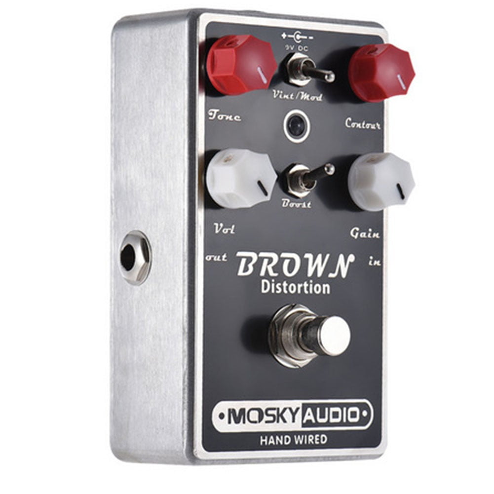Mosky Brown Distortion Pedal Vintage/Modern Switchable Overdrive With ...