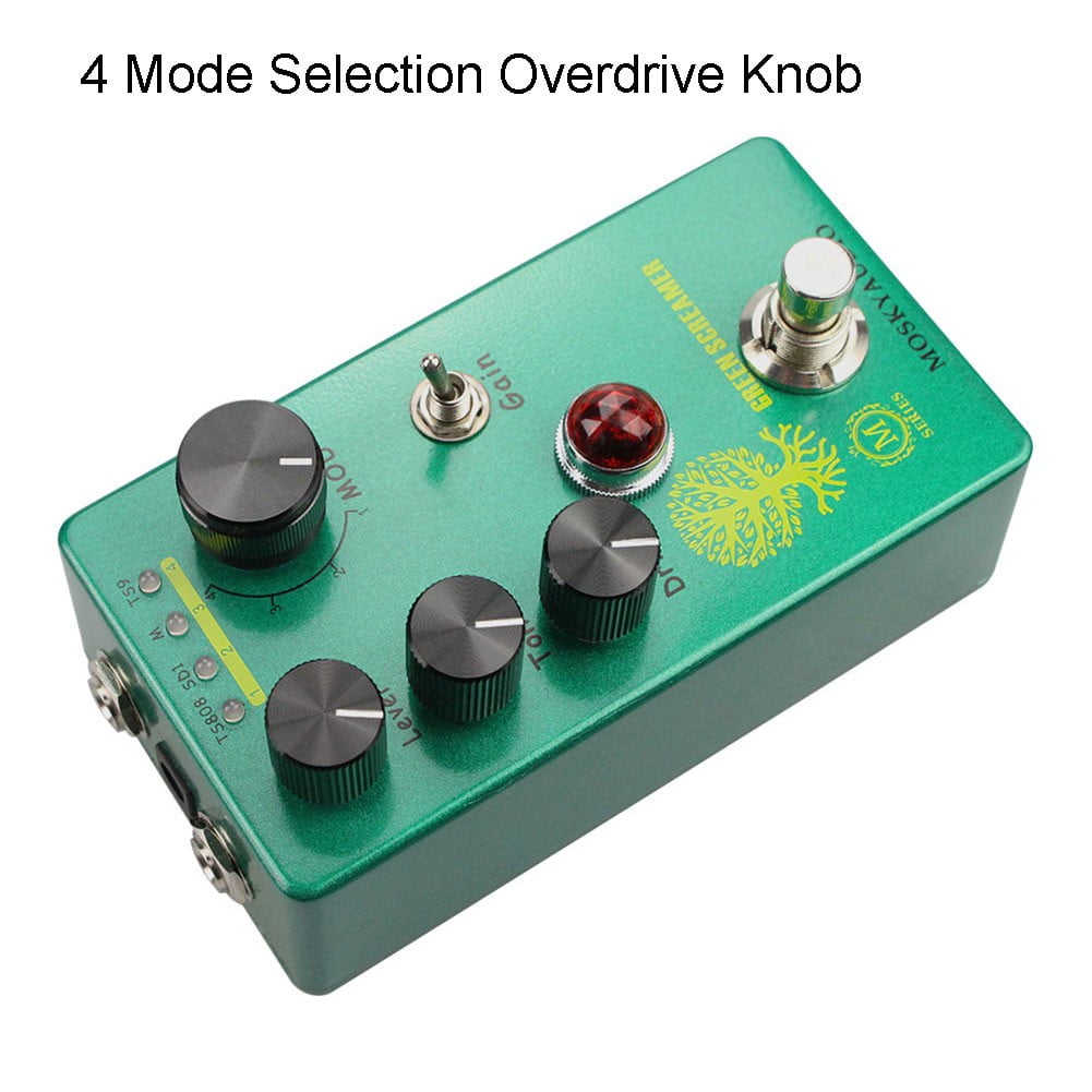 Mosky Green Booster Overdrive 4-ModeSelection Knob The Guitar Effects ...