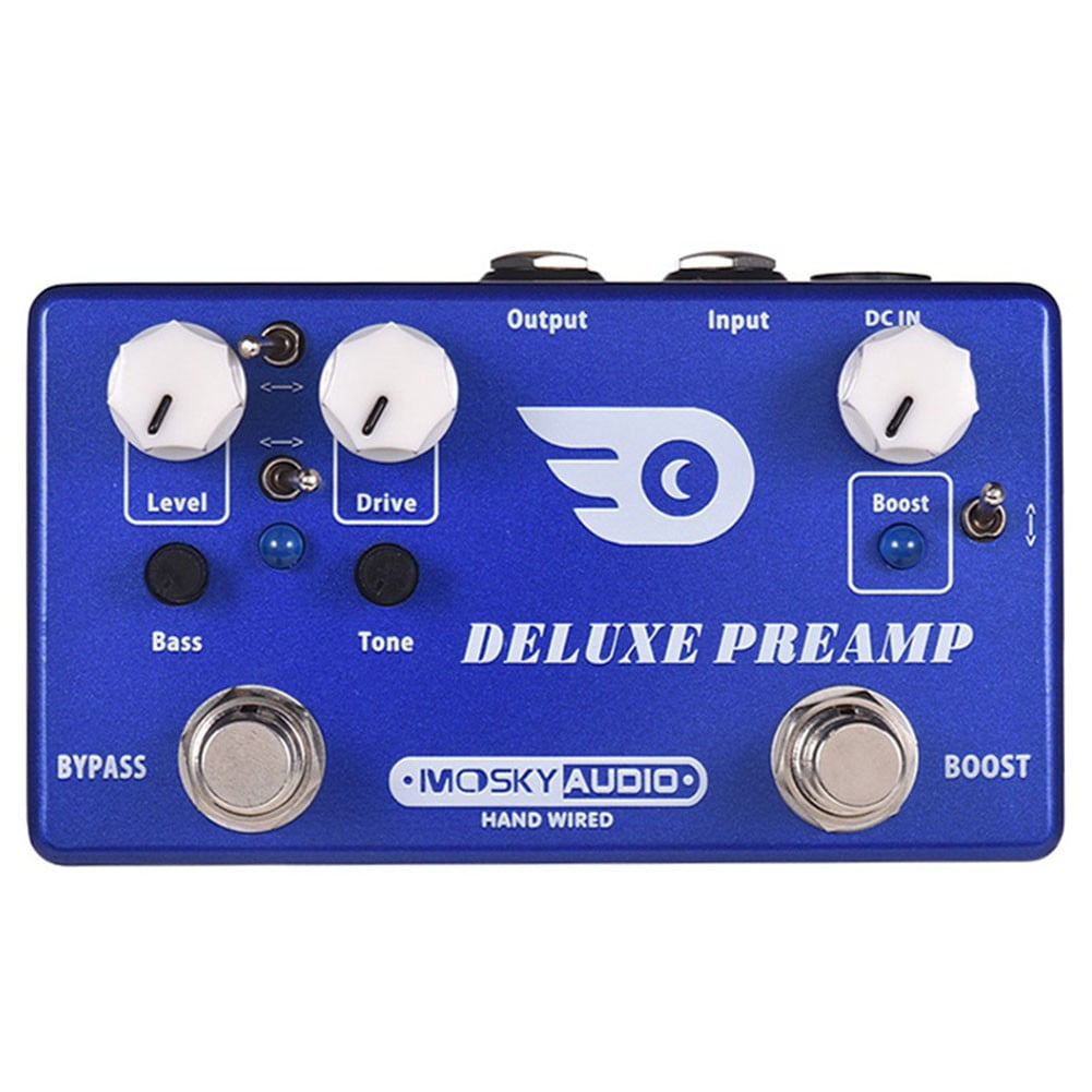MOSKYaudio Portable Preamp Overdrive Boost Guitar Multi Effect Pedal ...