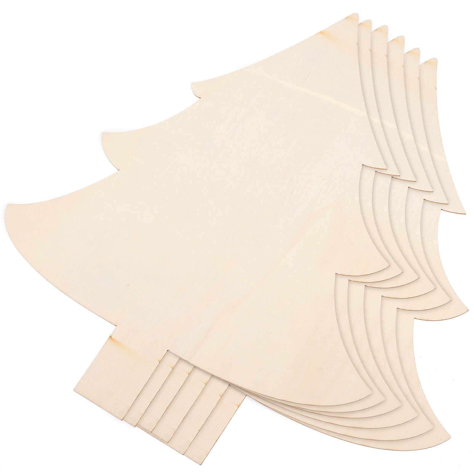 Clispeed 6Pcs Wooden Bread Trays Smooth Polished Fruit Serving Plates ...