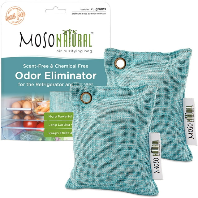 Moso Natural Bamboo Charcoal Fridge and Freezer Deodorizer (2 Pack ...