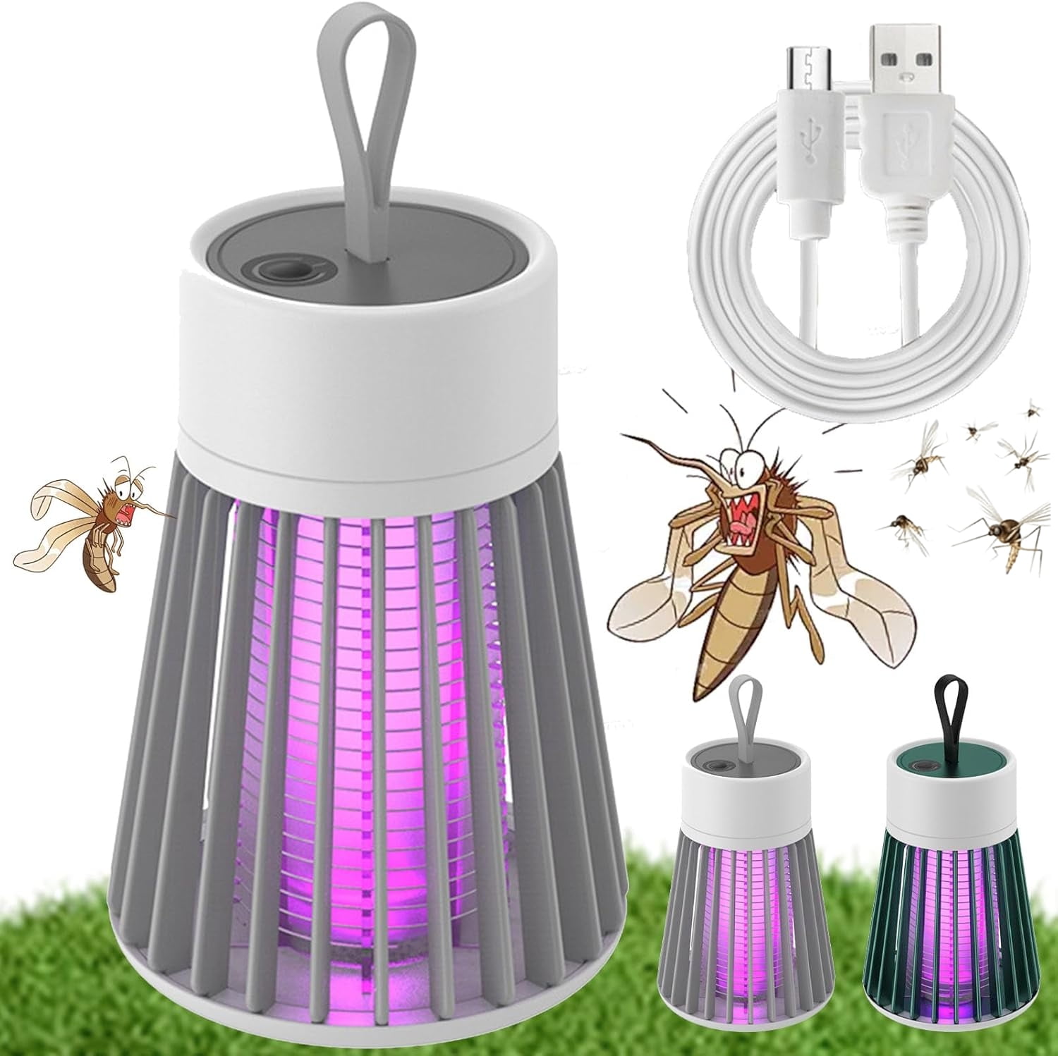 Mosqishock Mosquito Lamp, Mosquishock Mosquito Shock, Mosqishock 2 in 1 Portable Cordless ...