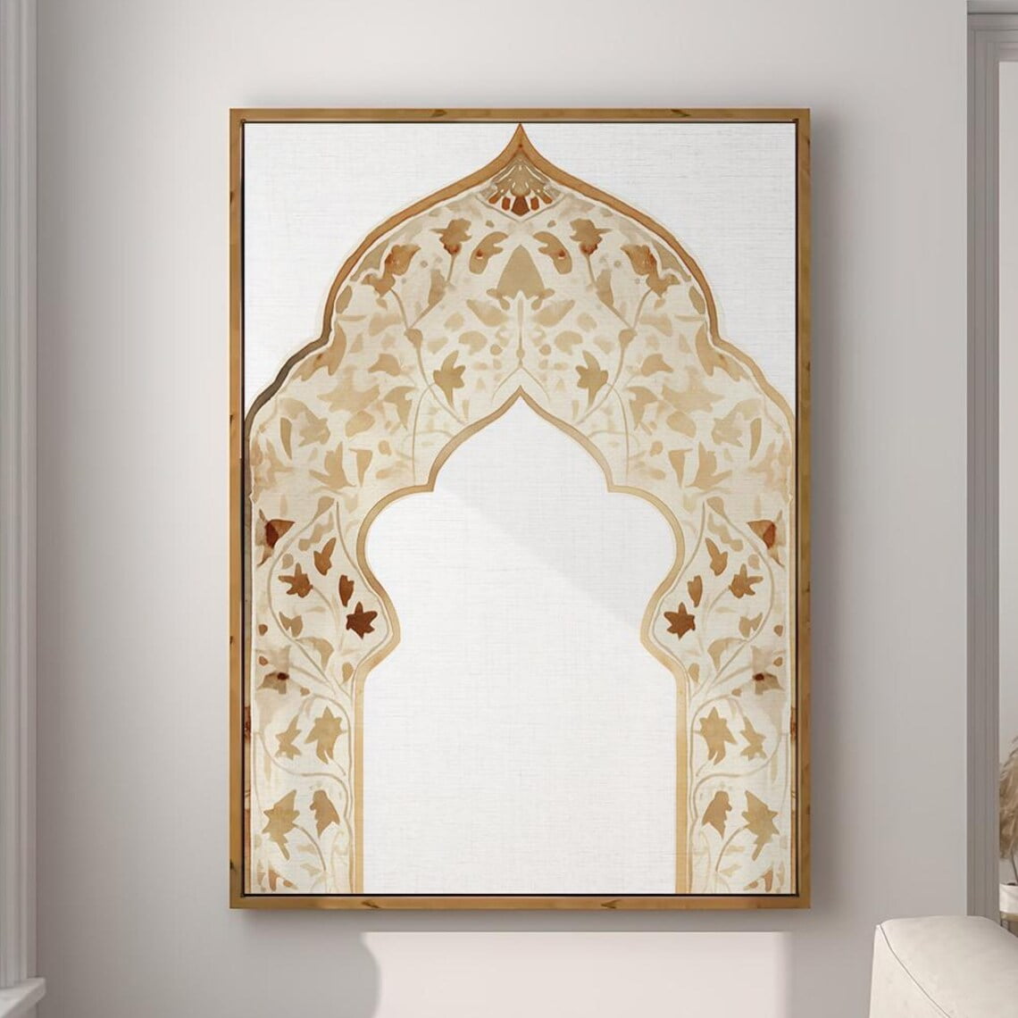 Mosque Arch Neutral Watercolor Print Islamic Wall Art Muslim Poster ...