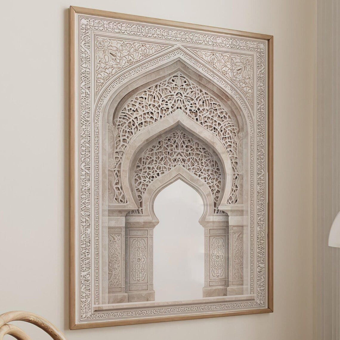 Mosque Arch Neutral Watercolor Print Islamic Wall Art Muslim Poster ...
