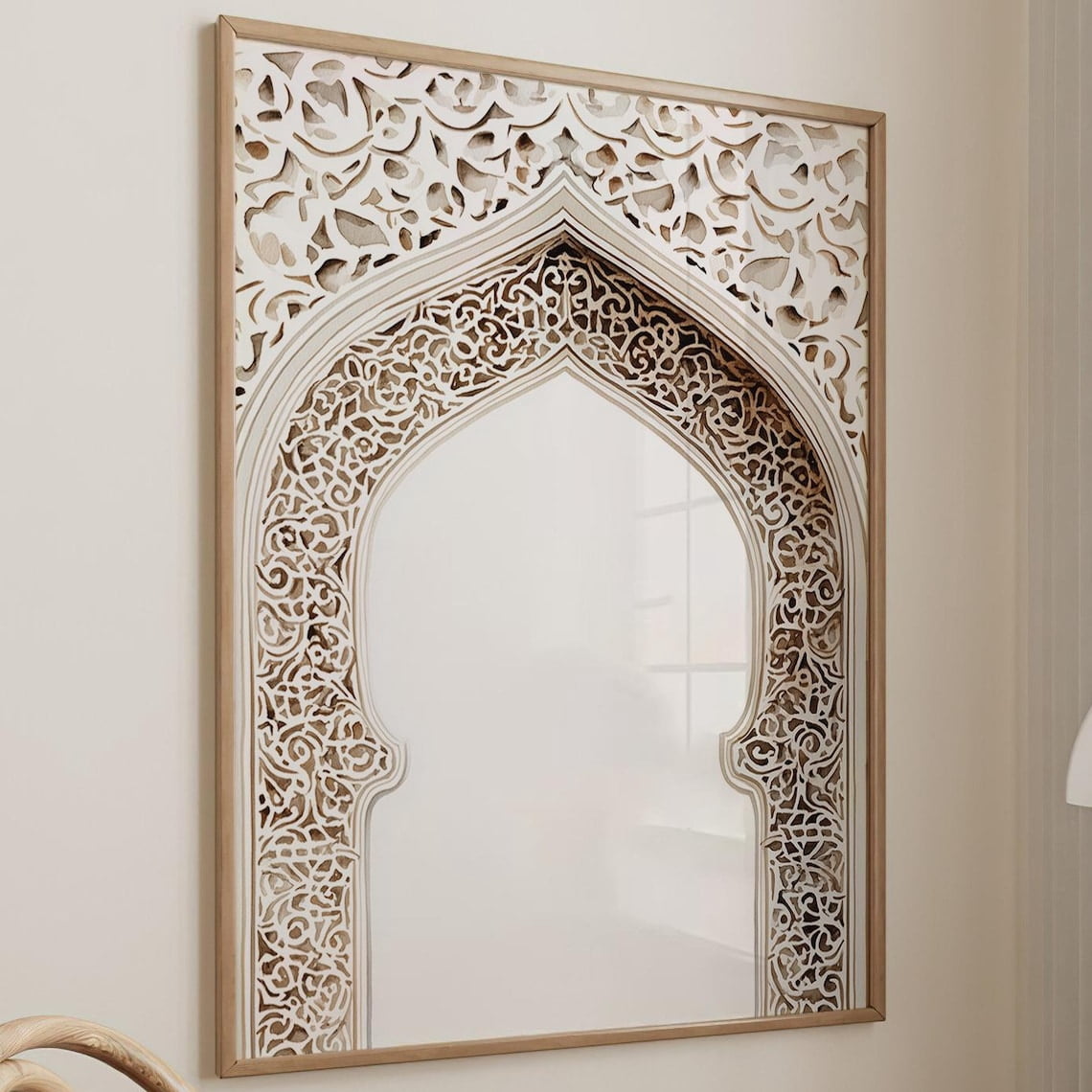 Mosque Arch Neutral Watercolor Print Islamic Wall Art Muslim Poster ...
