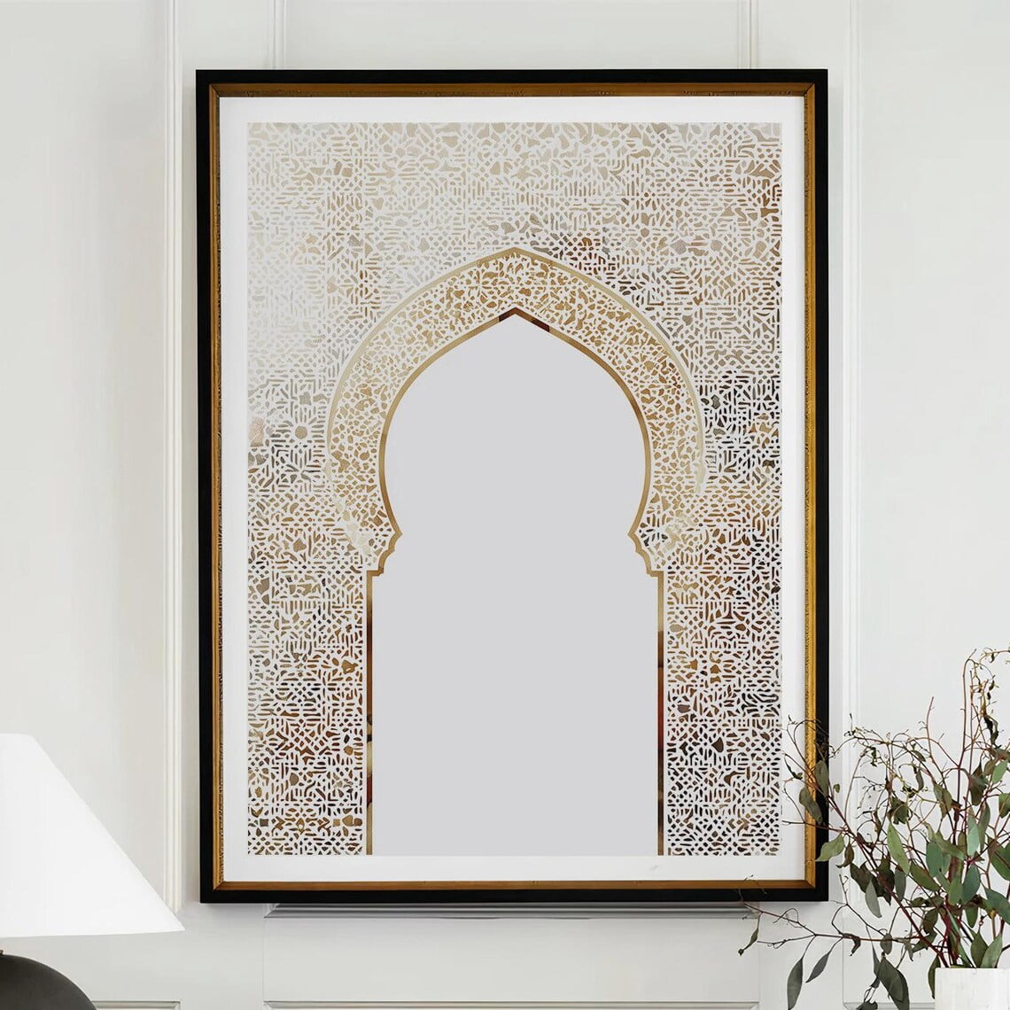 Mosque Arch Neutral Watercolor Print Islamic Wall Art Muslim Poster ...