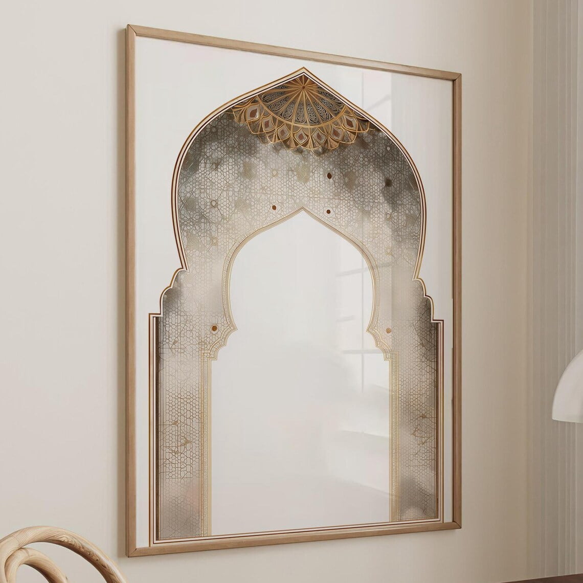 Mosque Arch Neutral Watercolor Print Islamic Wall Art Muslim Poster ...