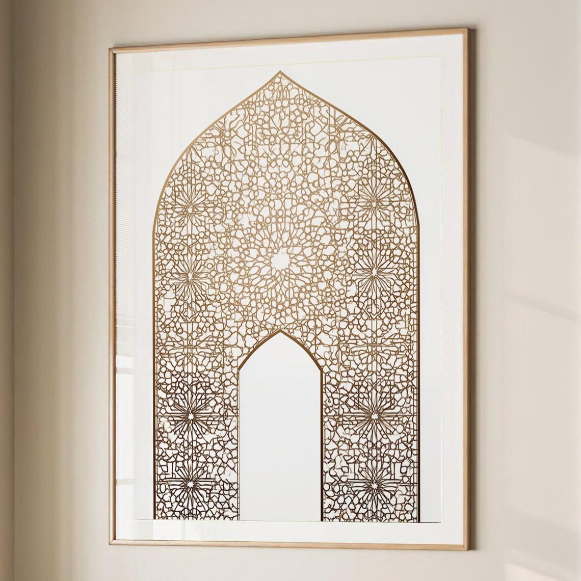 Mosque Arch Neutral Watercolor Print Islamic Wall Art Muslim Poster ...