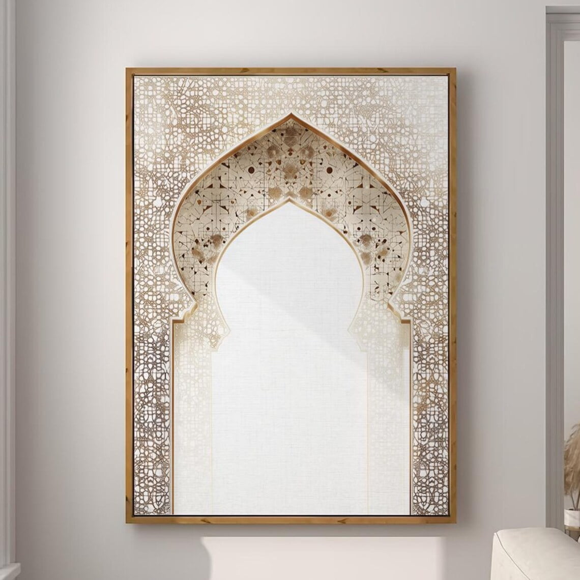 Mosque Arch Neutral Watercolor Print Islamic Wall Art Muslim Poster ...