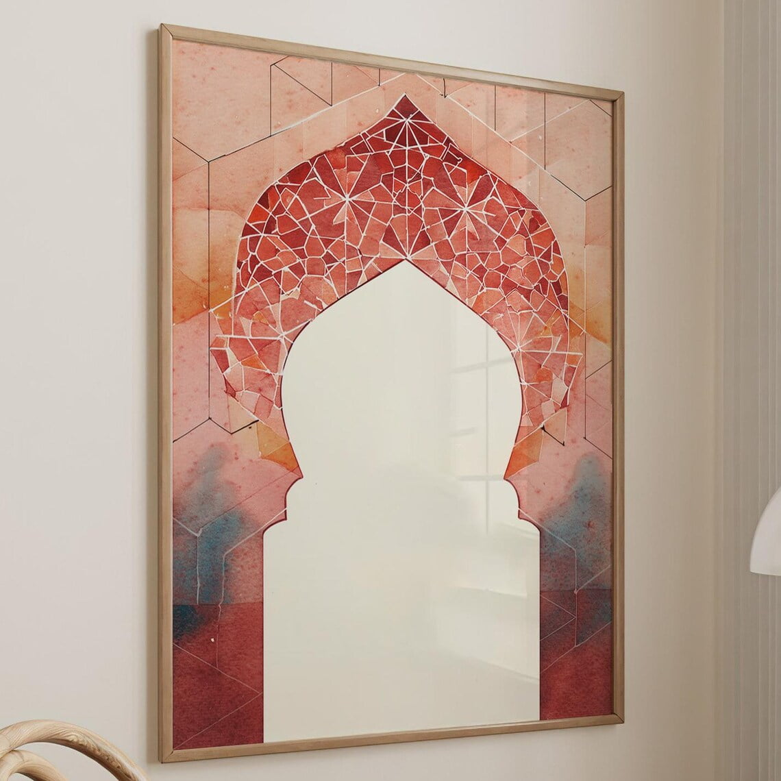Mosque Arch Watercolor Print Islamic Wall Art Muslim Poster Arabic ...