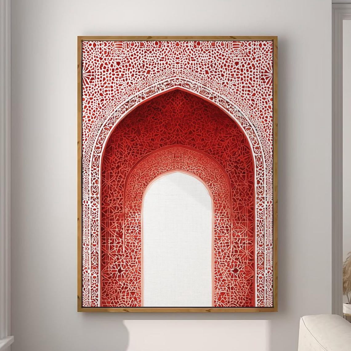 Mosque Arch Watercolor Print Islamic Wall Art Muslim Poster Arabic ...