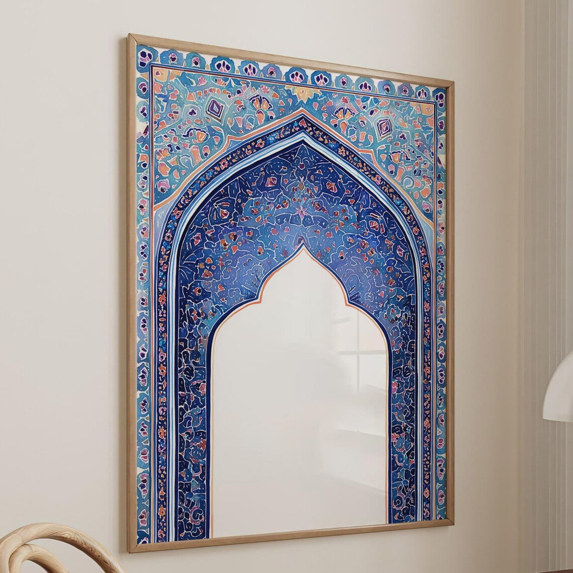 Mosque Arch Watercolor Print Islamic Wall Art Muslim Poster Arabic ...