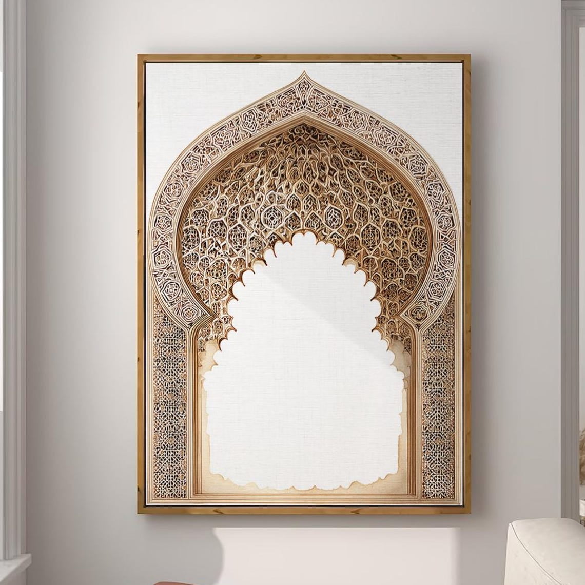 Mosque Arch Watercolor Print Islamic Wall Art Muslim Poster Arabic ...