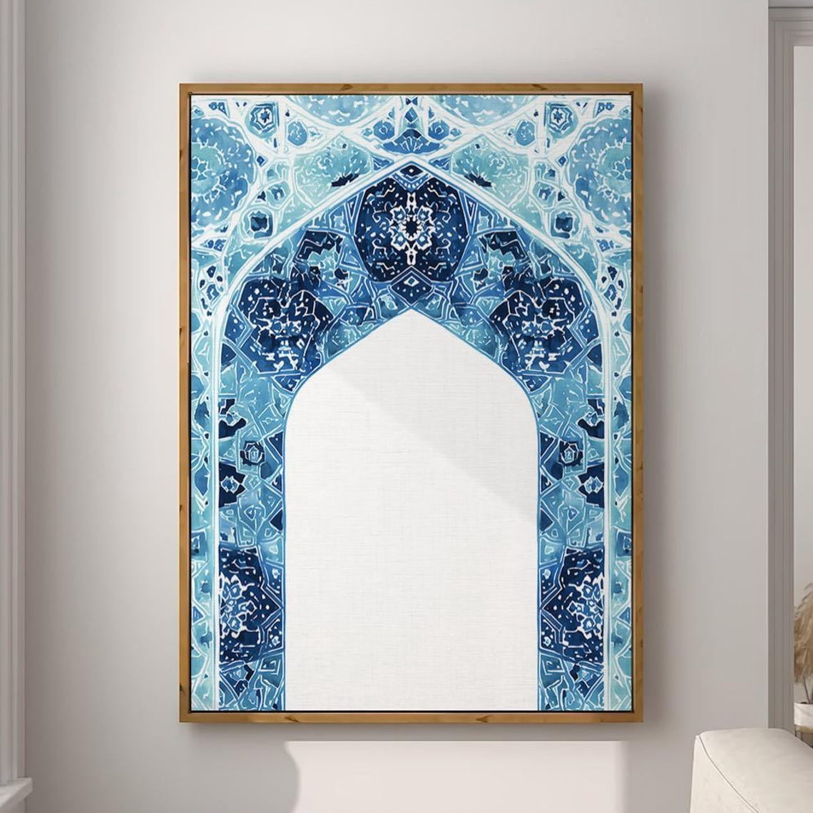 Mosque Arch Watercolor Print Islamic Wall Art Muslim Poster Arabic ...