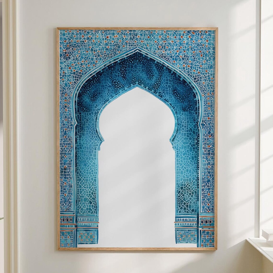 Mosque Arch Watercolor Print Islamic Wall Art Muslim Poster Arabic ...