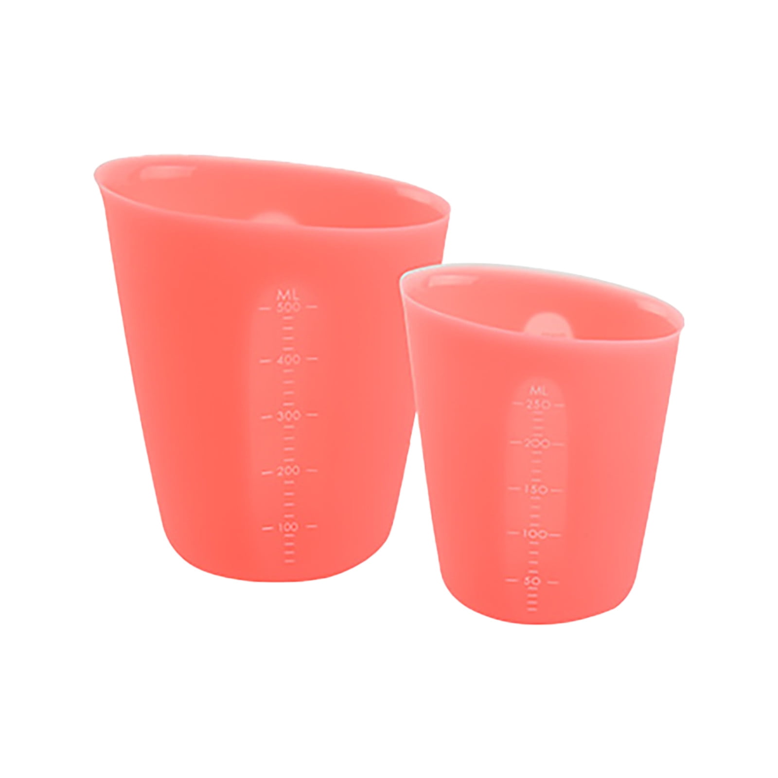 Meiiso store Silicone Measuring Cup Silicone Measuring Cup Pink Easy ...