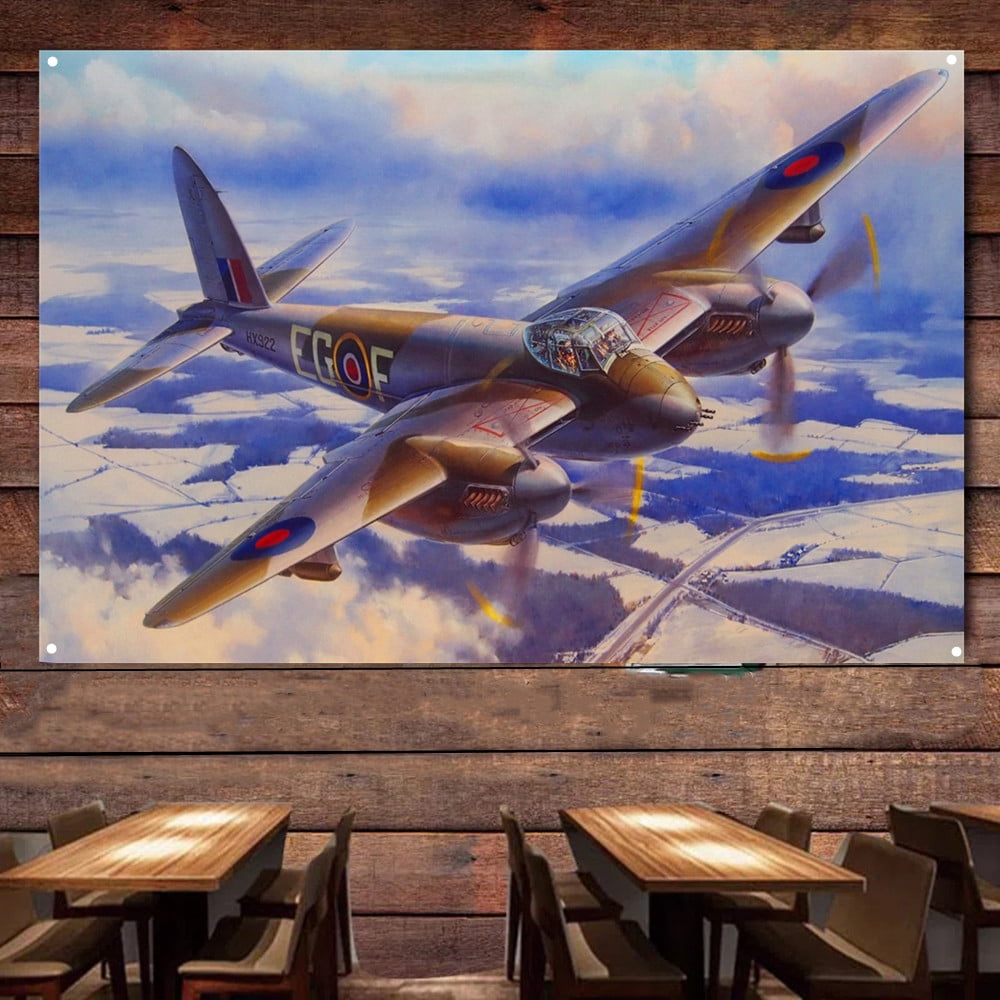 Mosquito FB Mk.VI bomber Fighter Jet Banner Wall Art- 38" x 57 ...