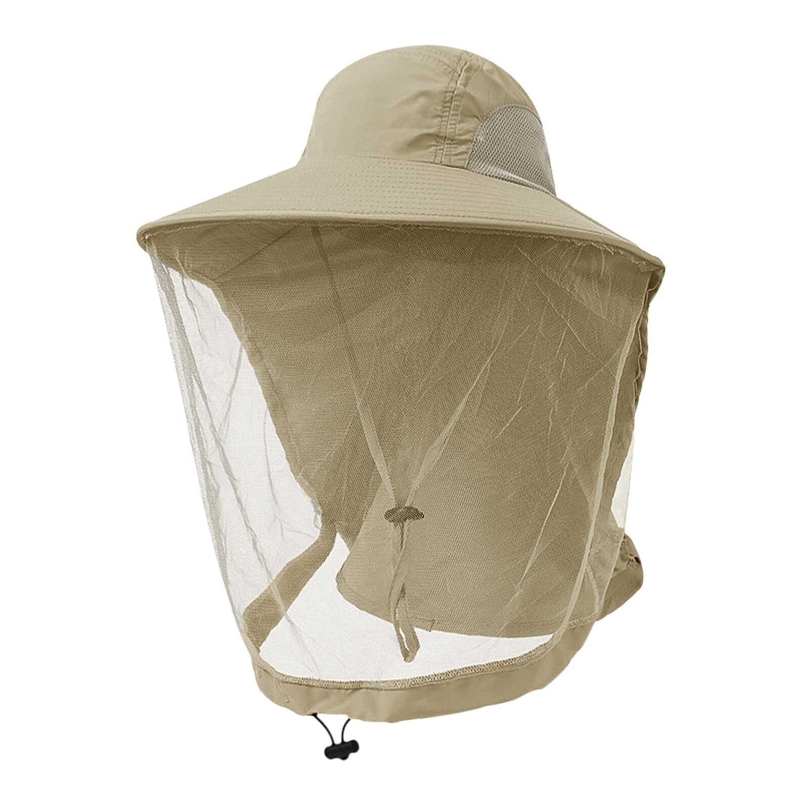 Mosquito Head Net Hat Bug Hats with Netting Sun Hat Bucket Hat ...