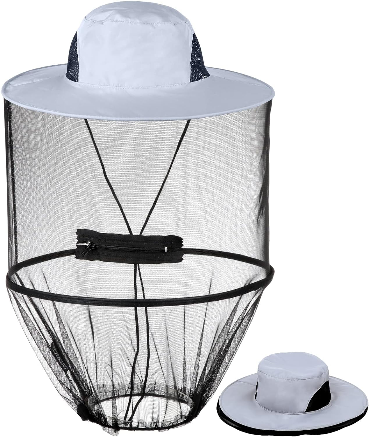 Mosquito Head Net Hat, Sun Hat with Netting, Bee Keeper Hat, Safari ...