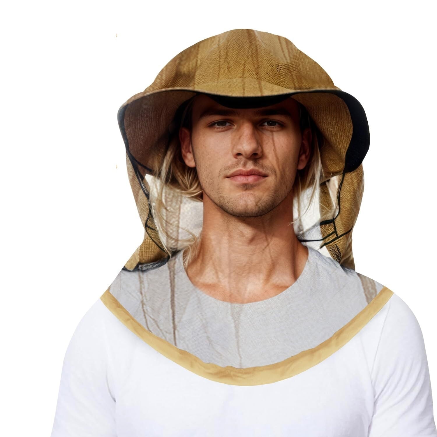 Mosquito Head Net Mesh One Piece Face Neck Fly Netting Cover from Bugs ...