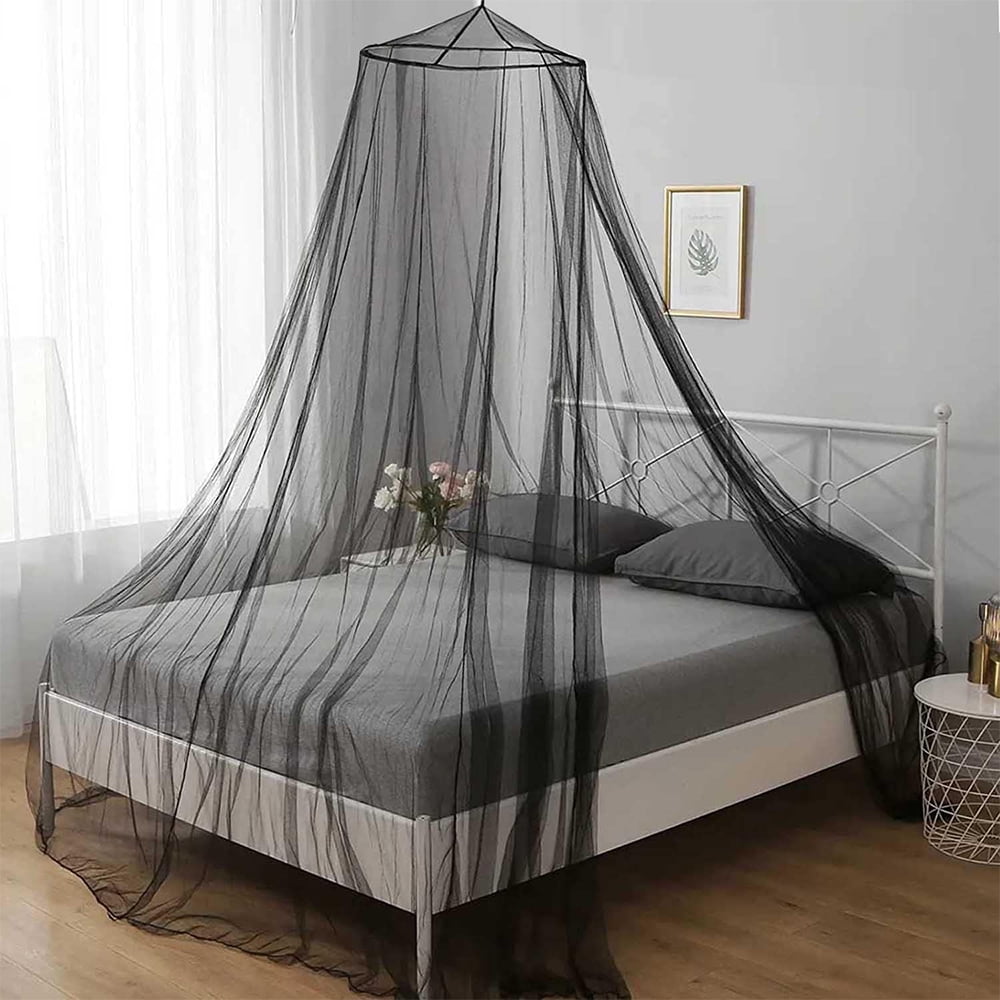 Mosquito Mesh Net Bed Canopy, Hanging Curtains Round Dome Mosquito ...