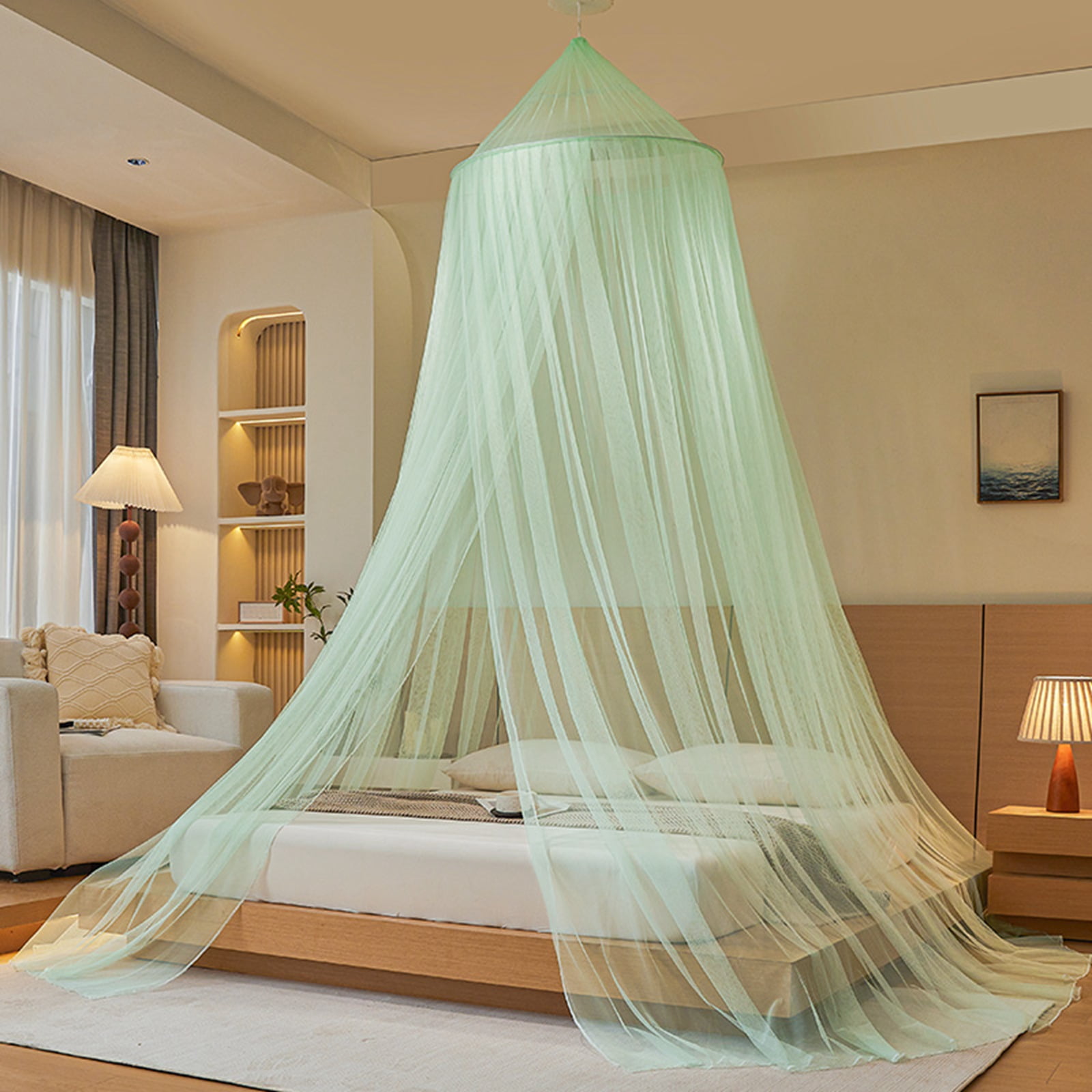 Mosquito Mesh Net for Bed Canopy Large Dome Hanging Bed Net Tent for ...