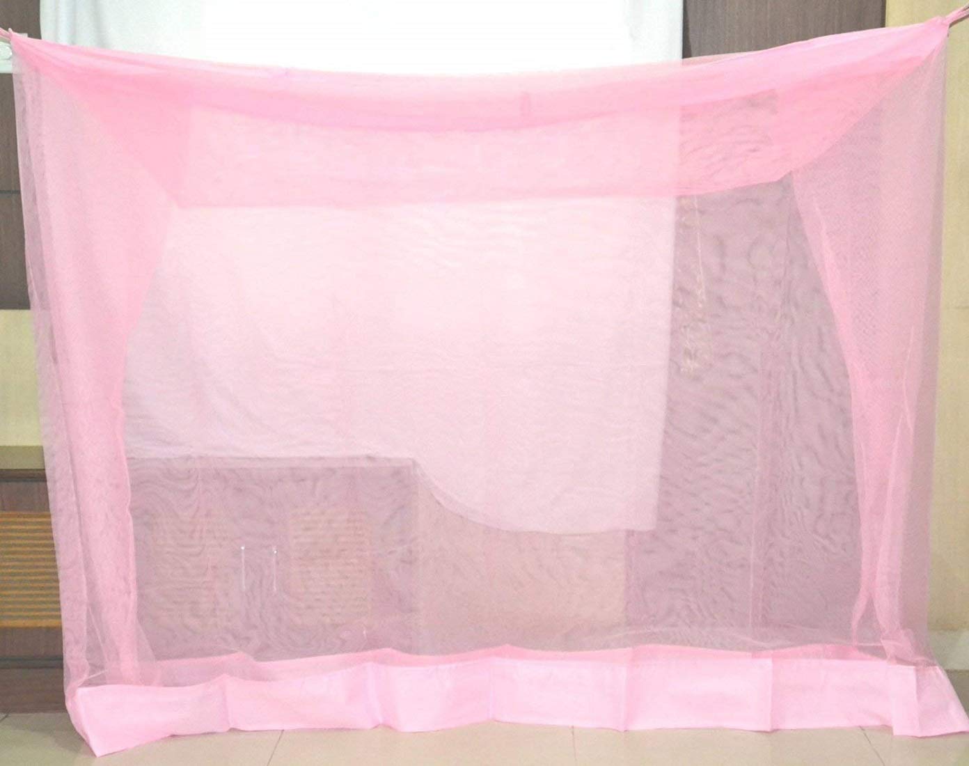 Mosquito Net 8x8 Feet King SizeBed Pink - Walmart.com
