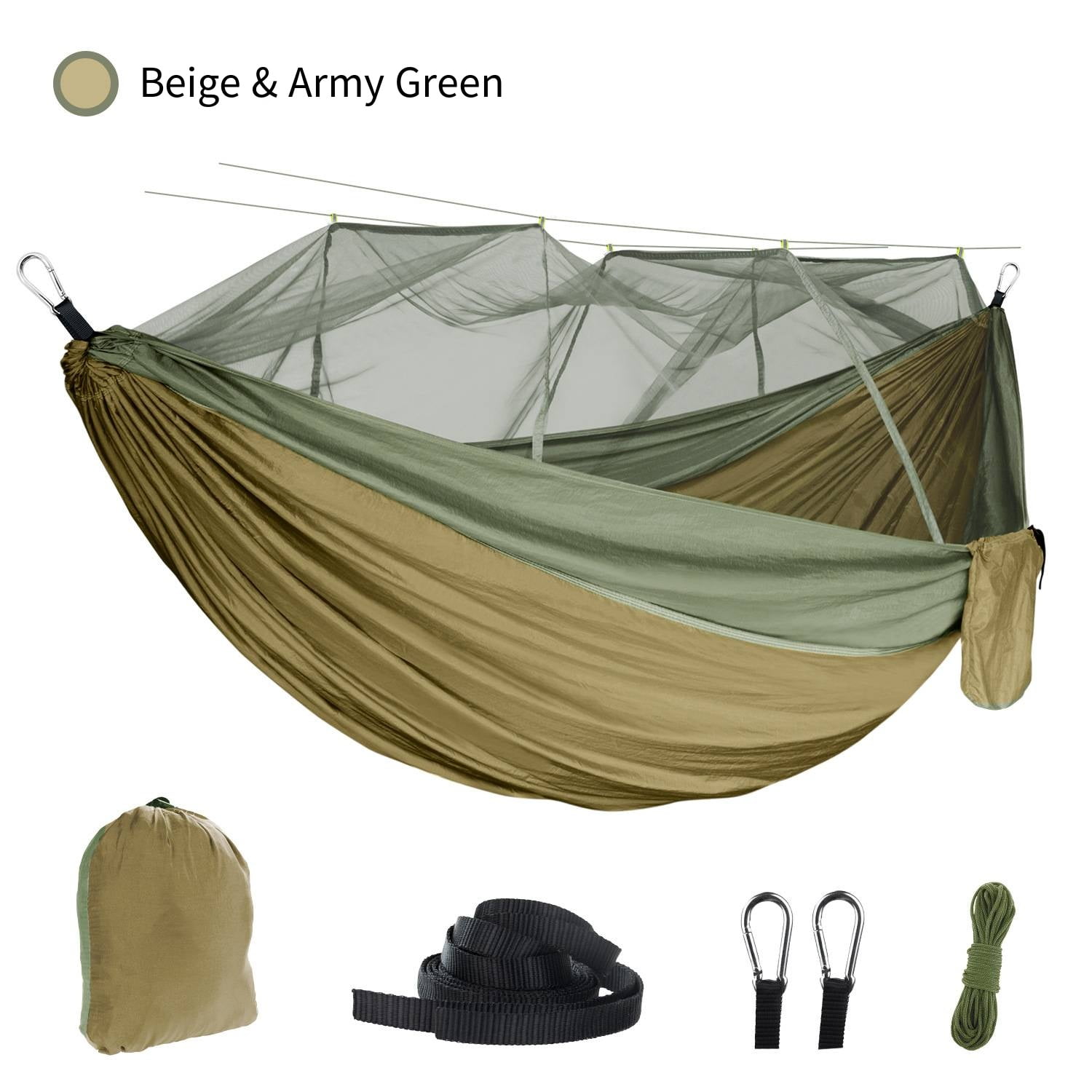 Mosquito Net Hammock Outdoor Mosquito-Proof Camping Hammock with ...