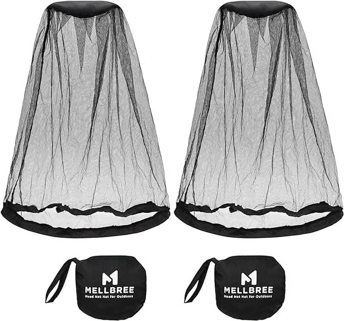 Mosquito Net Hat, 2-pack Mosquito Head Net Mesh for Outdoors Bug Net ...