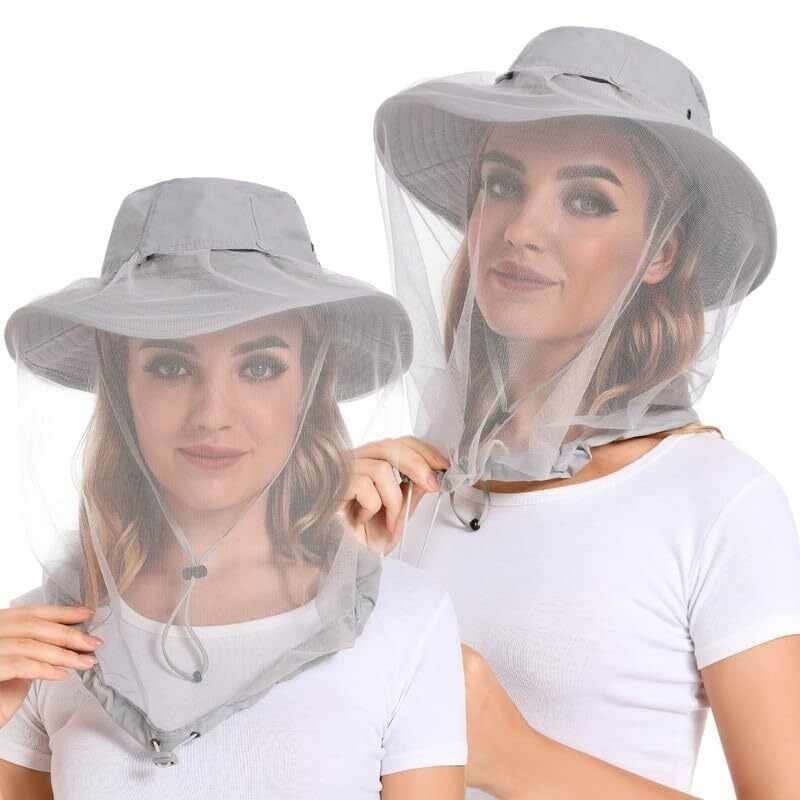 Mosquito Net Hat - Bug Cap UPF 50+ Sun Protection with Hidden Netting ...